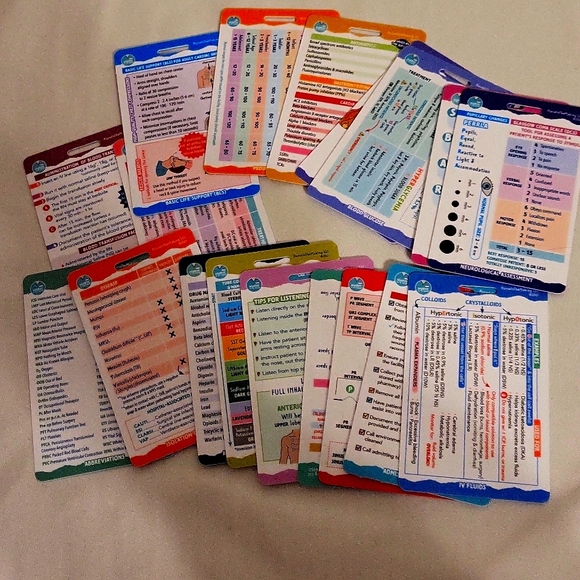 nurses in the making | Office | Nursing Reference Cards Set Of 8 | Poshmark